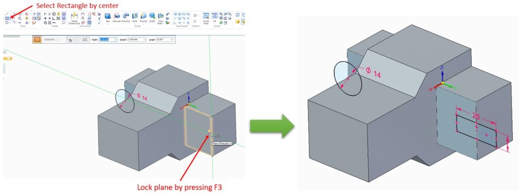 Solid Edge Tutorial: Part Modeling in Synchronous Mode (Ex. - 5) - The Machine Design